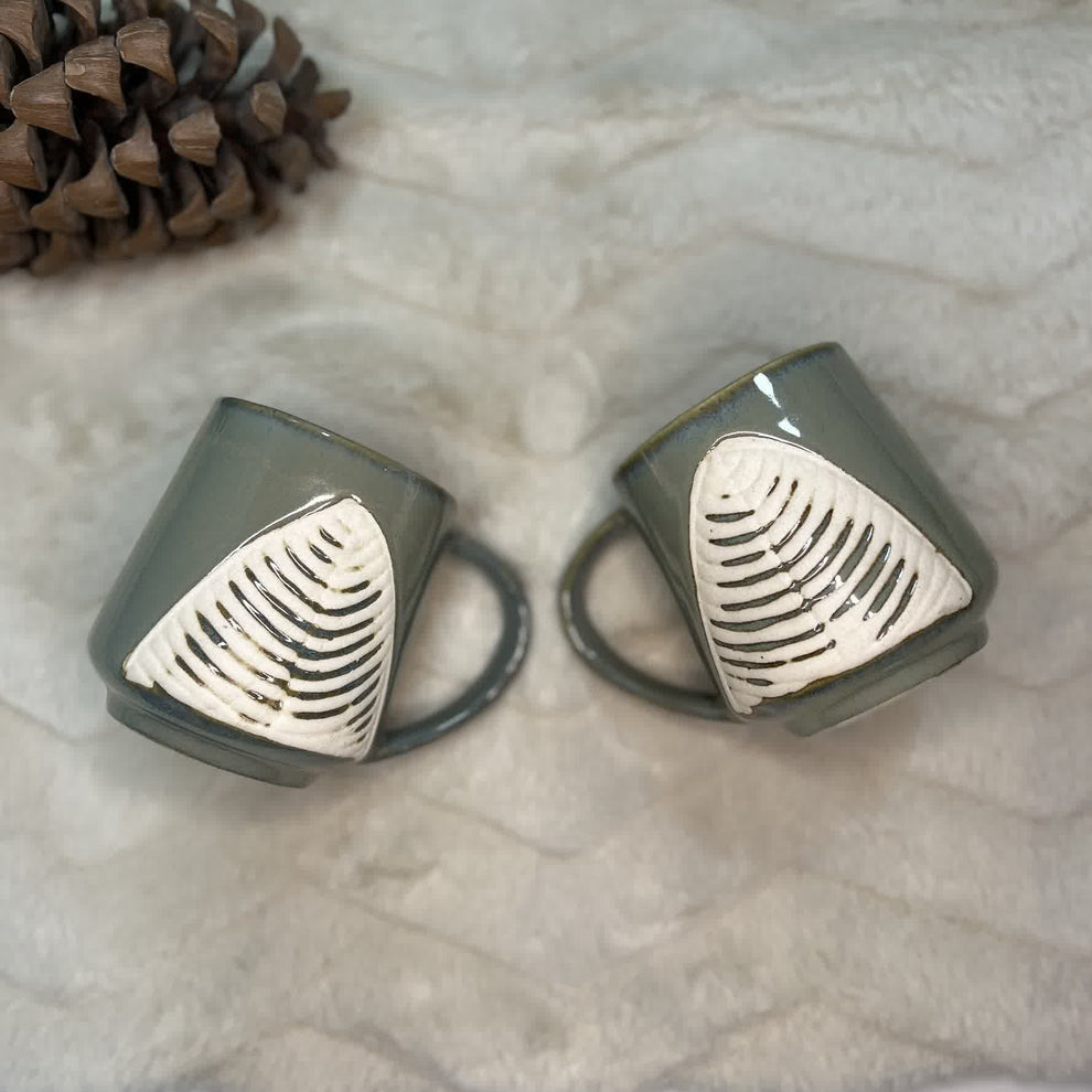 Matte leaf design Coffee Mug – Aadhyam Decors